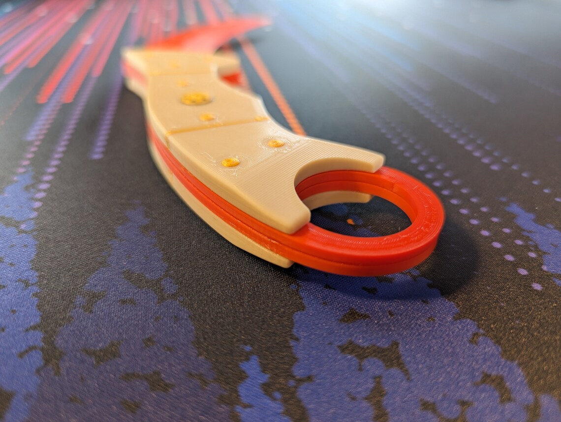 Talon Knife Doppler Ruby Counter-strike 2 CS:GO Life Size 3D Printed ...