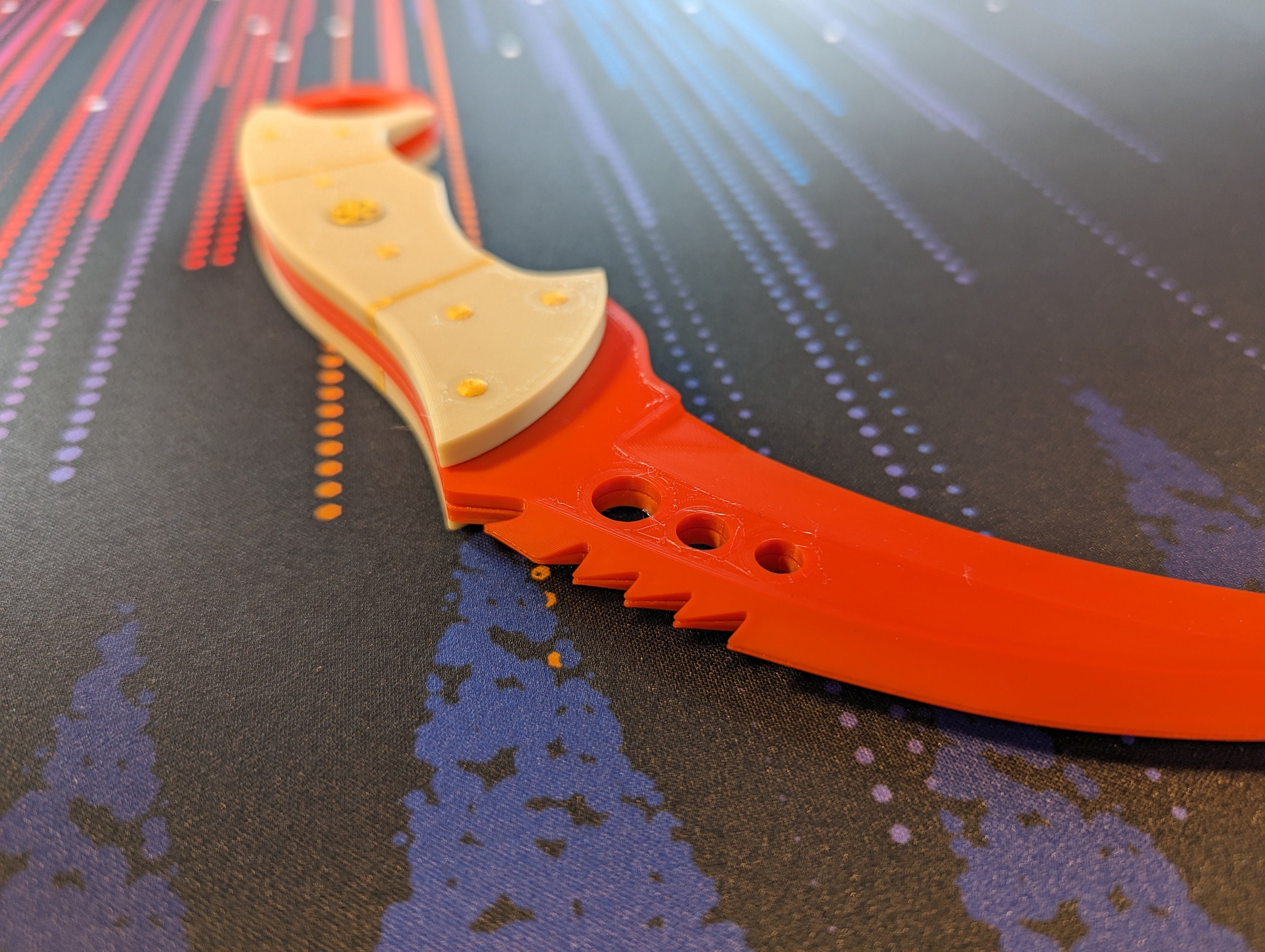 Talon Knife Doppler Ruby Counter-strike 2 CS:GO Life Size 3D Printed ...