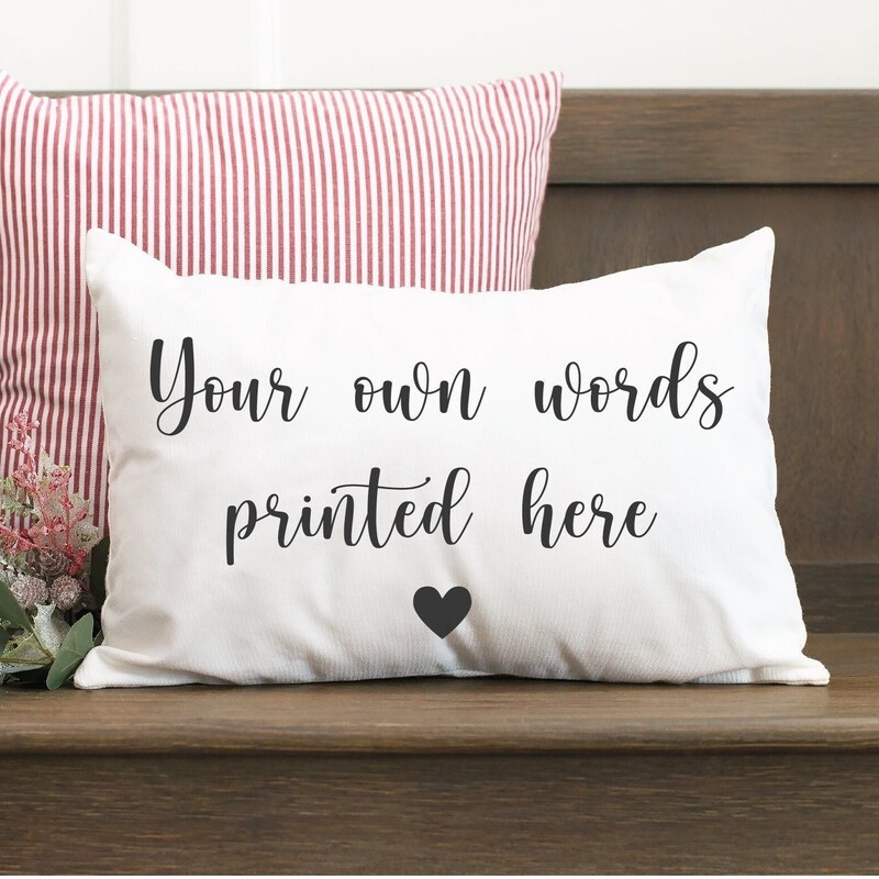 Text Pillow - Etsy