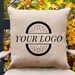Custom Logo Pillow, Company Logo Pillow, Logo Pillow, Office Decor ...