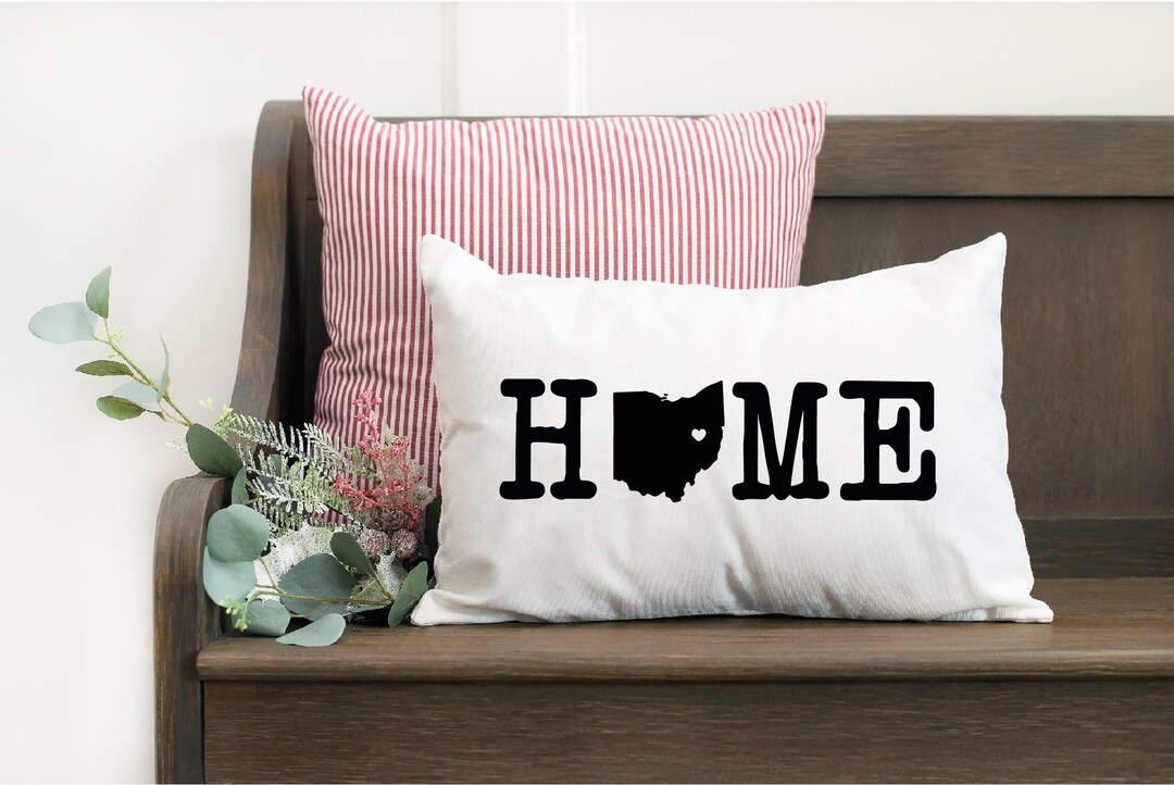 Personalize Pillow, Home Pillow, Home State Pillow, Personalized State ...
