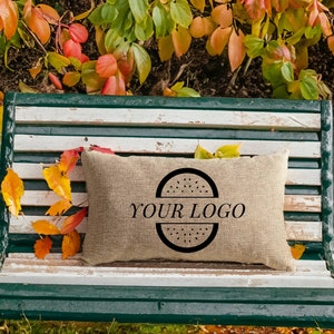 Custom Logo Pillow, Company Logo Pillow, Logo Pillow, Office Decor ...