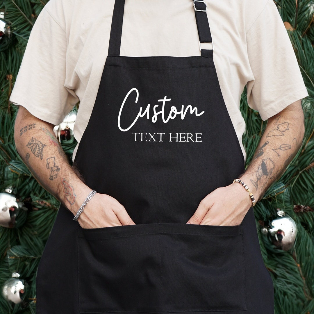 Christmas Gift, Custom Apron, Personalized Apron, Custom Kitchen Apron ...