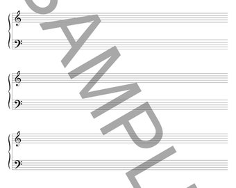 Music Staff Paper | Etsy