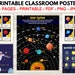 Printable Classroom Bulletin Poster Wall Decor Solar System Poster ...