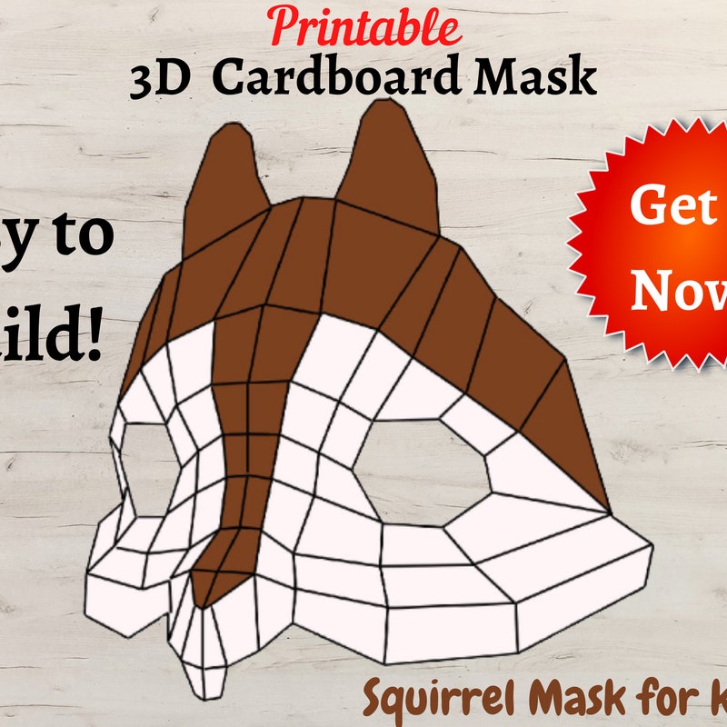 Squirrel Mask - Etsy