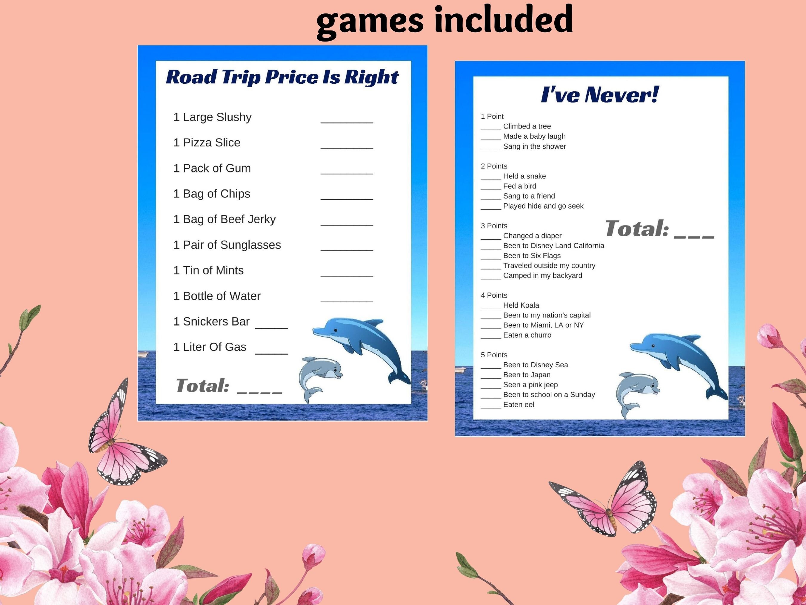 Road Trip Travel Bundle Games for Kids and Teens Color the USA Map, I ...