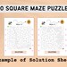 50 Fun and Challenging Maze Activity for Kids - Square Maze to Improve ...