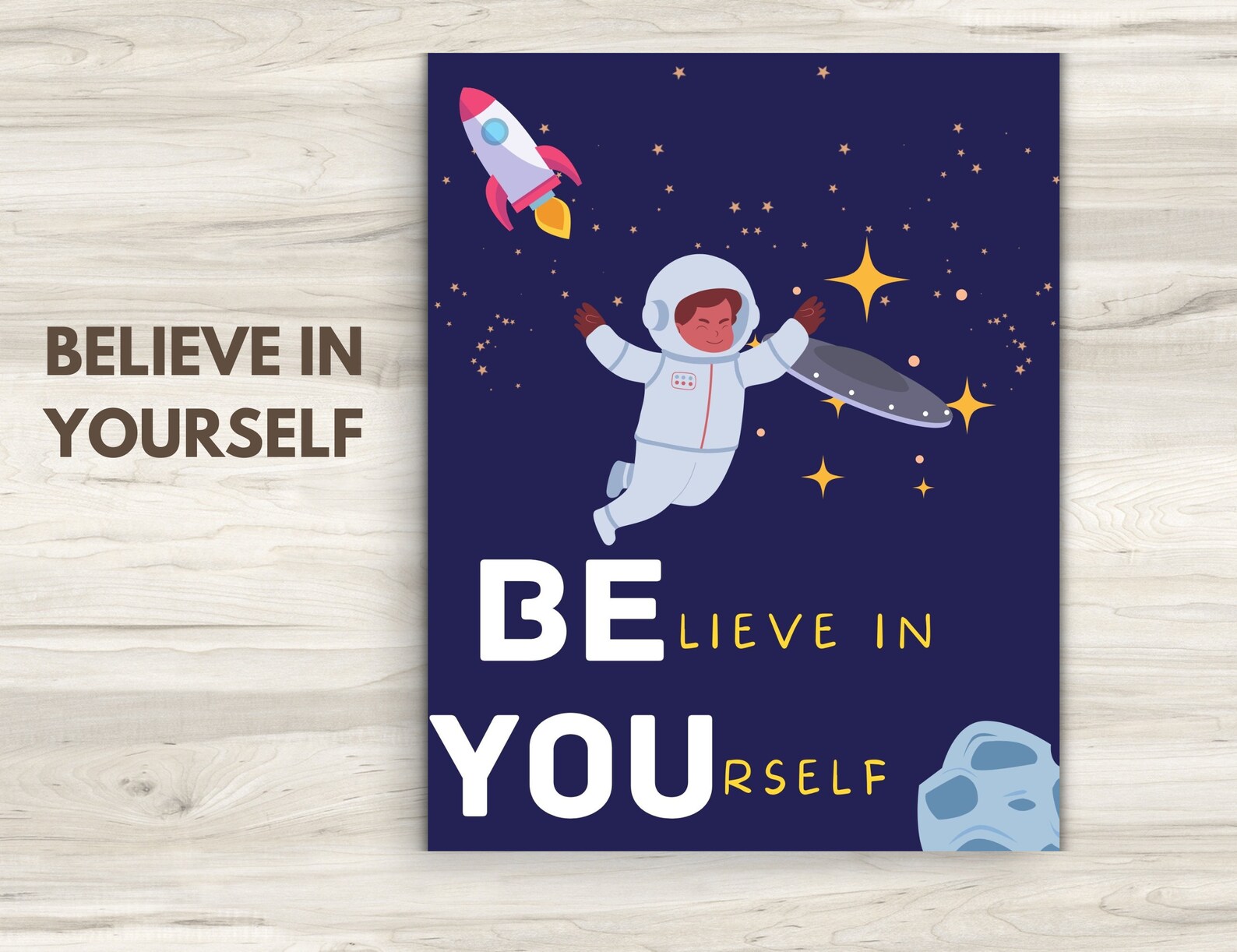 Printable Classroom Bulletin Poster Wall Decor | Solar System Poster ...