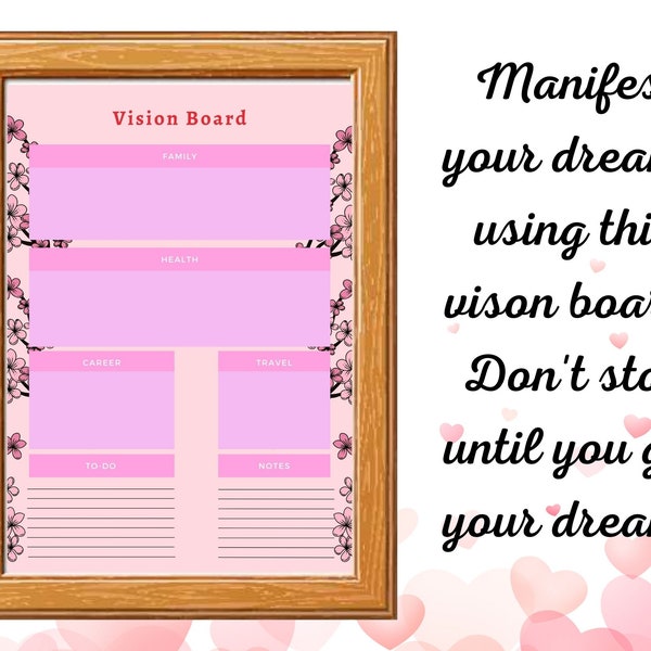 Family Vision Board - Etsy