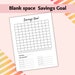 Printable Savings Goal Tracker Savings Checklist | 10K 5K Saving Goal ...