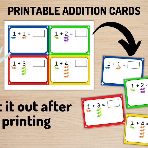 Addition Cards - Etsy