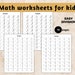 40 Math Worksheets for Preschooler, Toddlers, and Kids - Easy Math ...