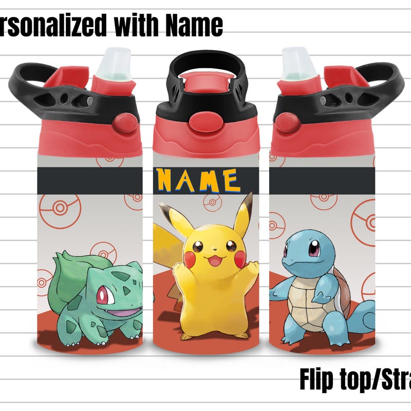 Pikachu Water Bottles - Etsy