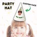 Personalized Party Hats With Face Photo and Name, for Kids Birthday ...