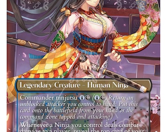 Yuriko, the Tiger's Shadow MTG Custom Cards , Commander Alternate Art ...