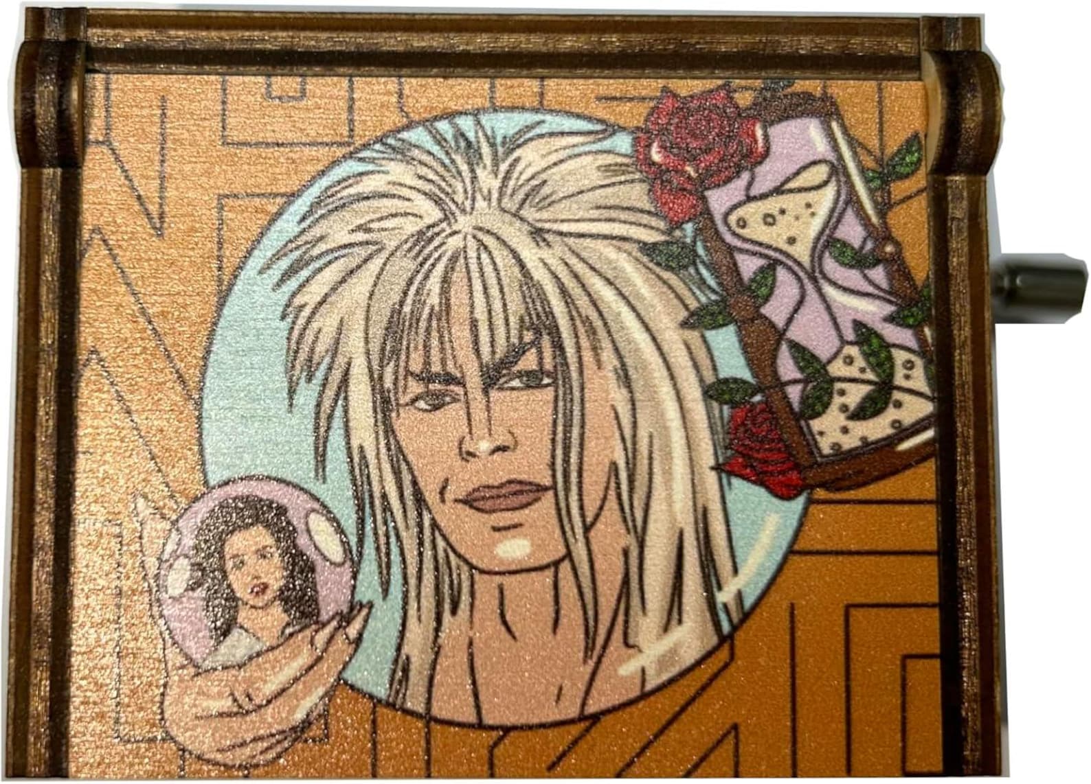 Labyrinth-inspired Hand-cranked Music Box – Enchanted Wooden Keepsake ...