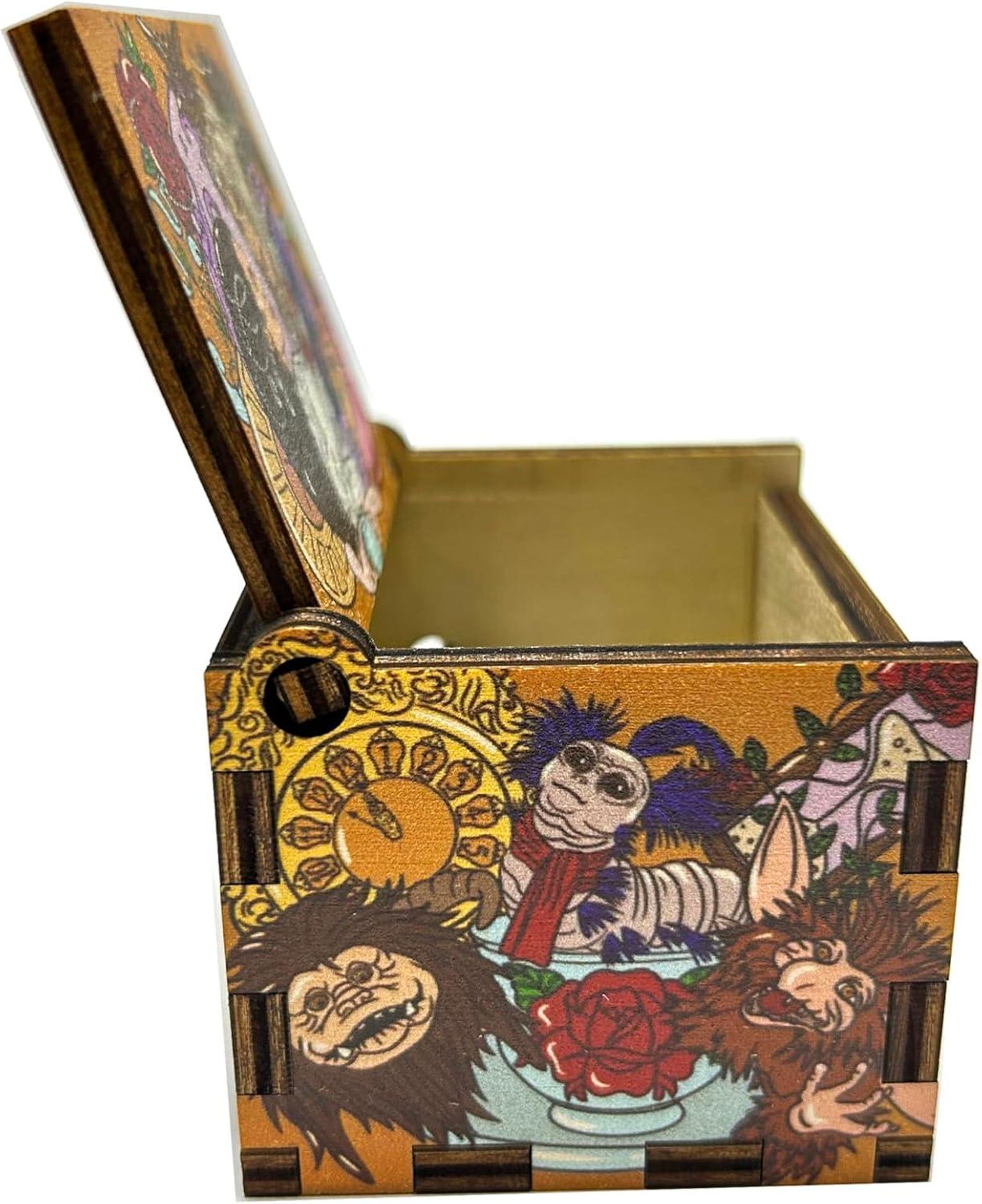 Labyrinth-inspired Hand-cranked Music Box – Enchanted Wooden Keepsake ...