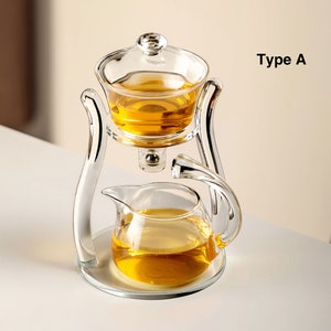 Modern Glass Teapot With Infusion Time Control Design and Handmade With ...