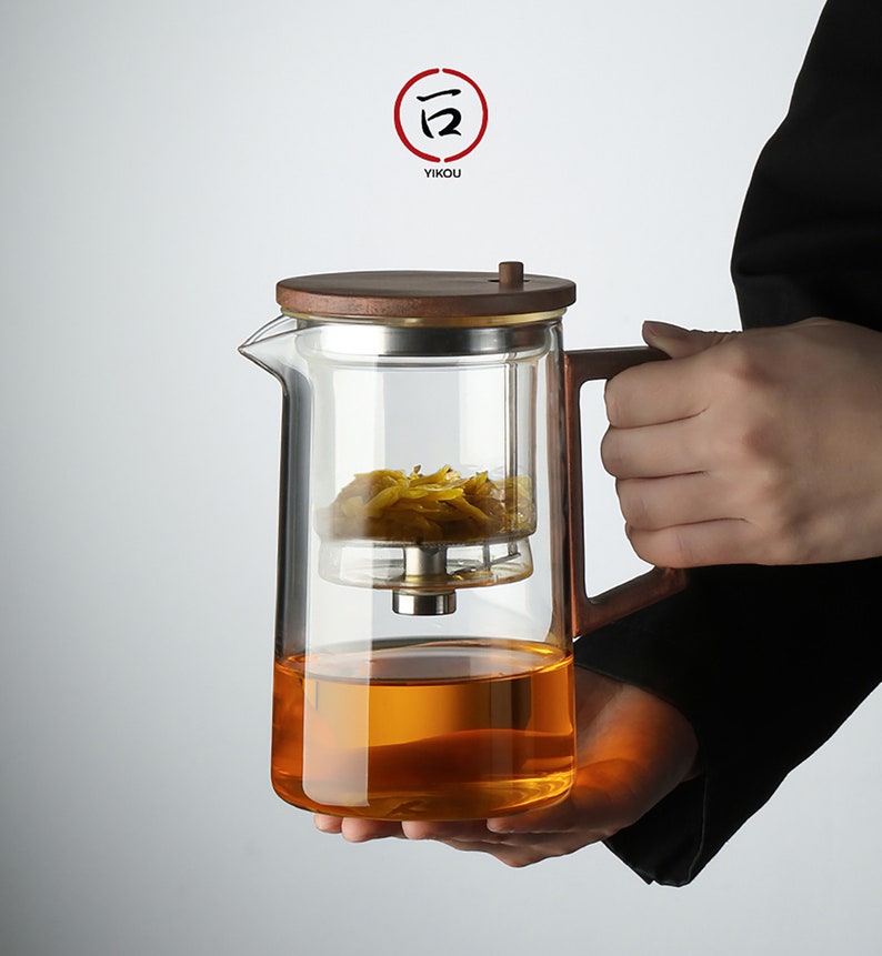 Glass Teapot With Infusion Time Control Function and Design in - Etsy
