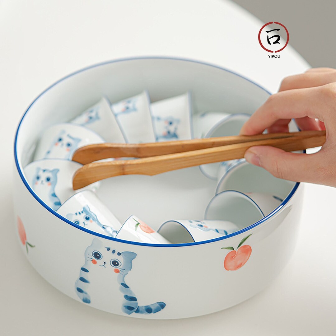 Porcelain Tea Basin for Rinsing Tea Cups and Handmade Craftsmanship - Etsy