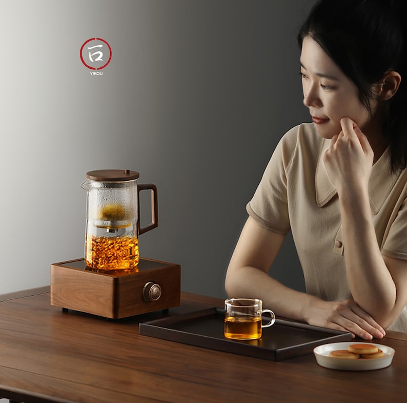 Glass Teapot With Infusion Time Control Function and Design in - Etsy