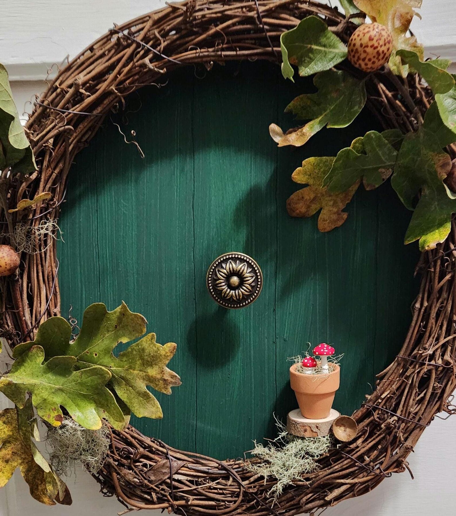 Hobbit Autumn Green Door Hanger Decor - Etsy