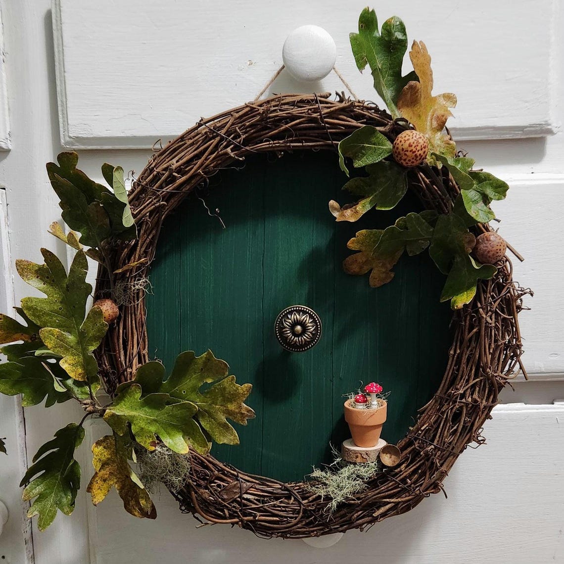 Hobbit Autumn Green Door Hanger Decor - Etsy