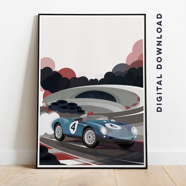 Singer Porsche Poster - Etsy