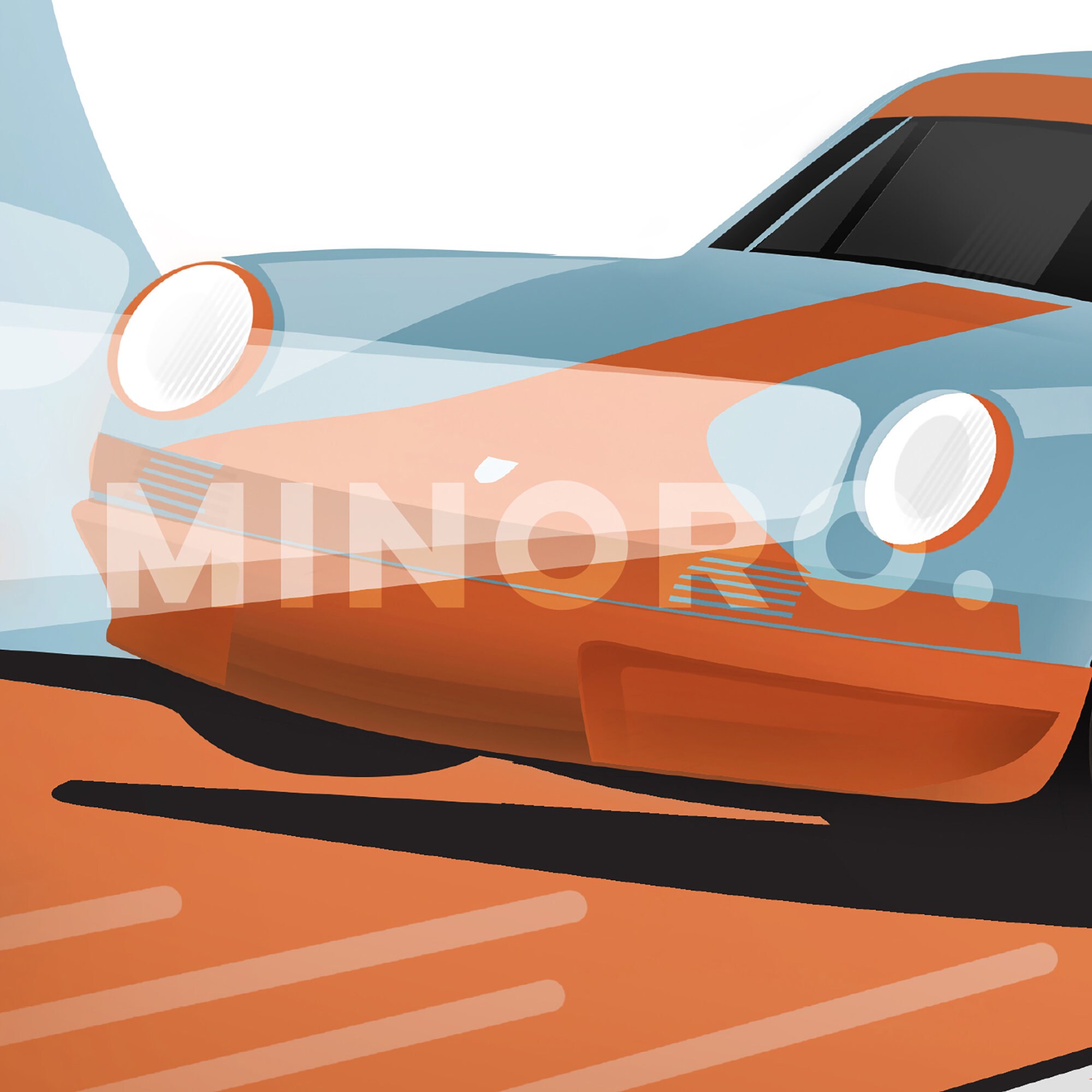 Porsche 911 Le Mans Gulf Livery Digital Poster / Image Download ...
