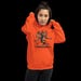 Vintage Halloween Hoodie – Little Red Devil Out for a Walk – Retro ...