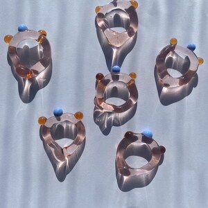 Bubble Glass Statement Ring, Handmade by Roslyn, Chunky Marano Glass ...