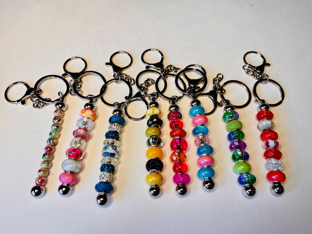Beaded Keychain, Key Holder, Backpack Jewelry - Etsy
