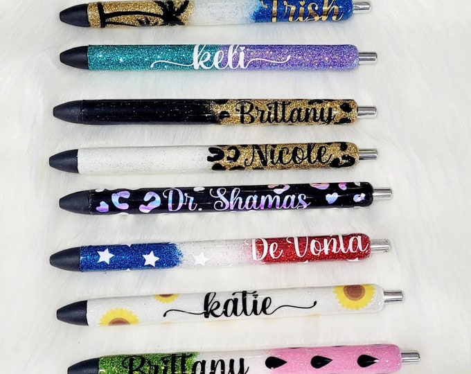 Customized Ink Joy Epoxy Pens - Etsy