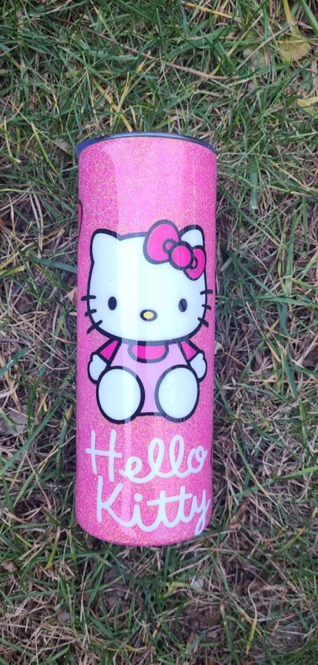 20oz Hello Kitty Glitter Tumbler - Etsy