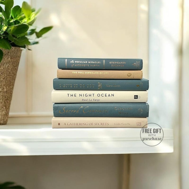 Stacked Books Decor - Etsy