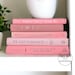 Book Stack Pink Decor for Shelves Decor for Pink Room Nursery Decor ...