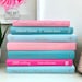 Pastel Pink Decorative Book Bundle Light Pink Decor Books for Shelf ...