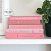 Pastel Pink Decorative Book Bundle Light Pink Decor Books for Shelf ...