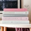 Pastel Pink Decorative Book Bundle - Light Pink Decor Books for Shelf ...