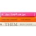 Bright Pink and Neon Orange Set of Books Pink Room Bedroom Decor Dorm ...