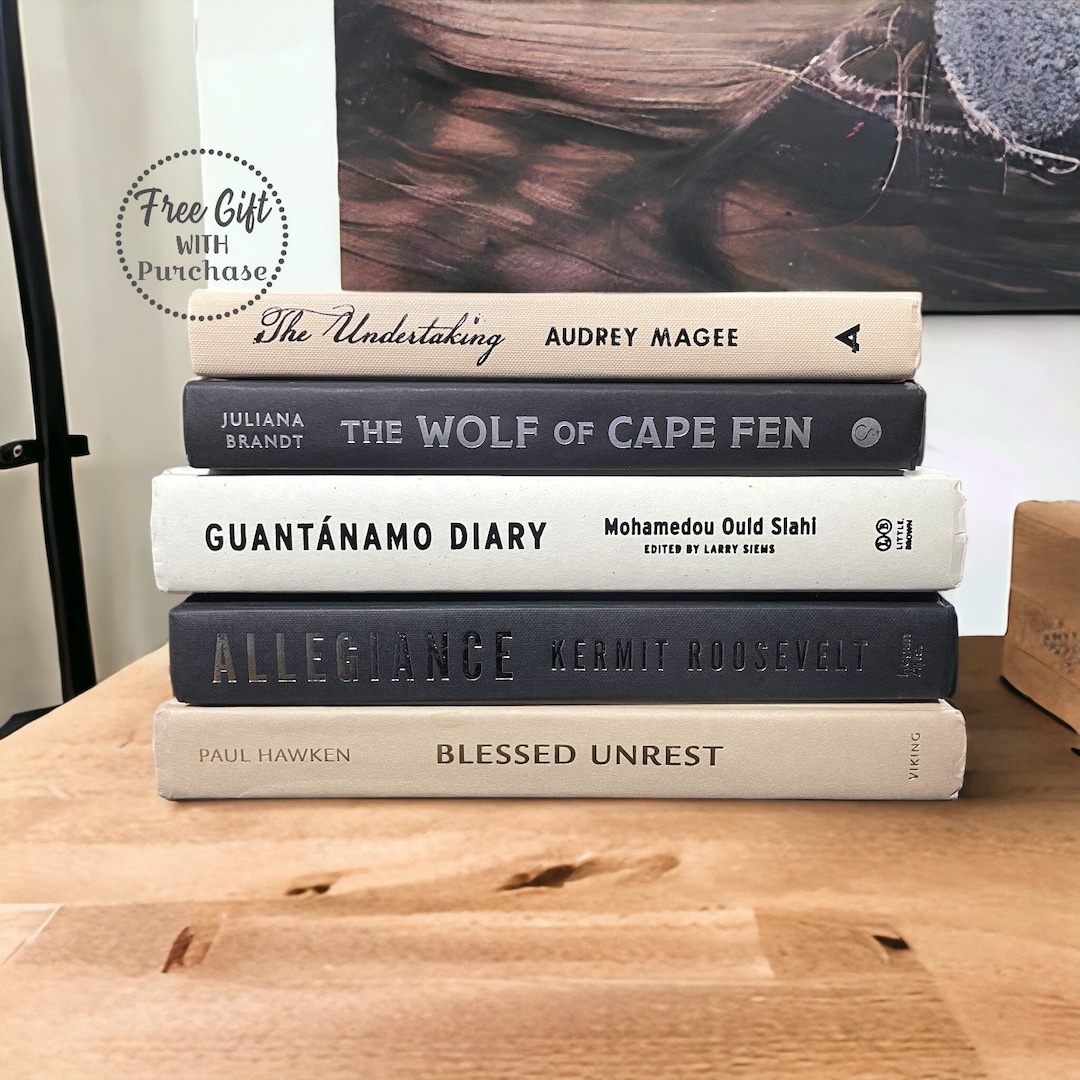 Modern Farmhouse Decor Books for Shelf Decor Light and Dark Neutrals ...