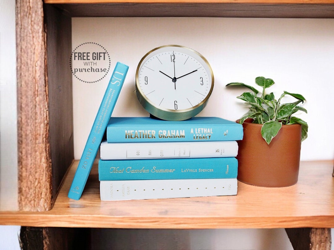 Home Decor Book Stack Decorative Books for Bookshelves Modern Shelf ...