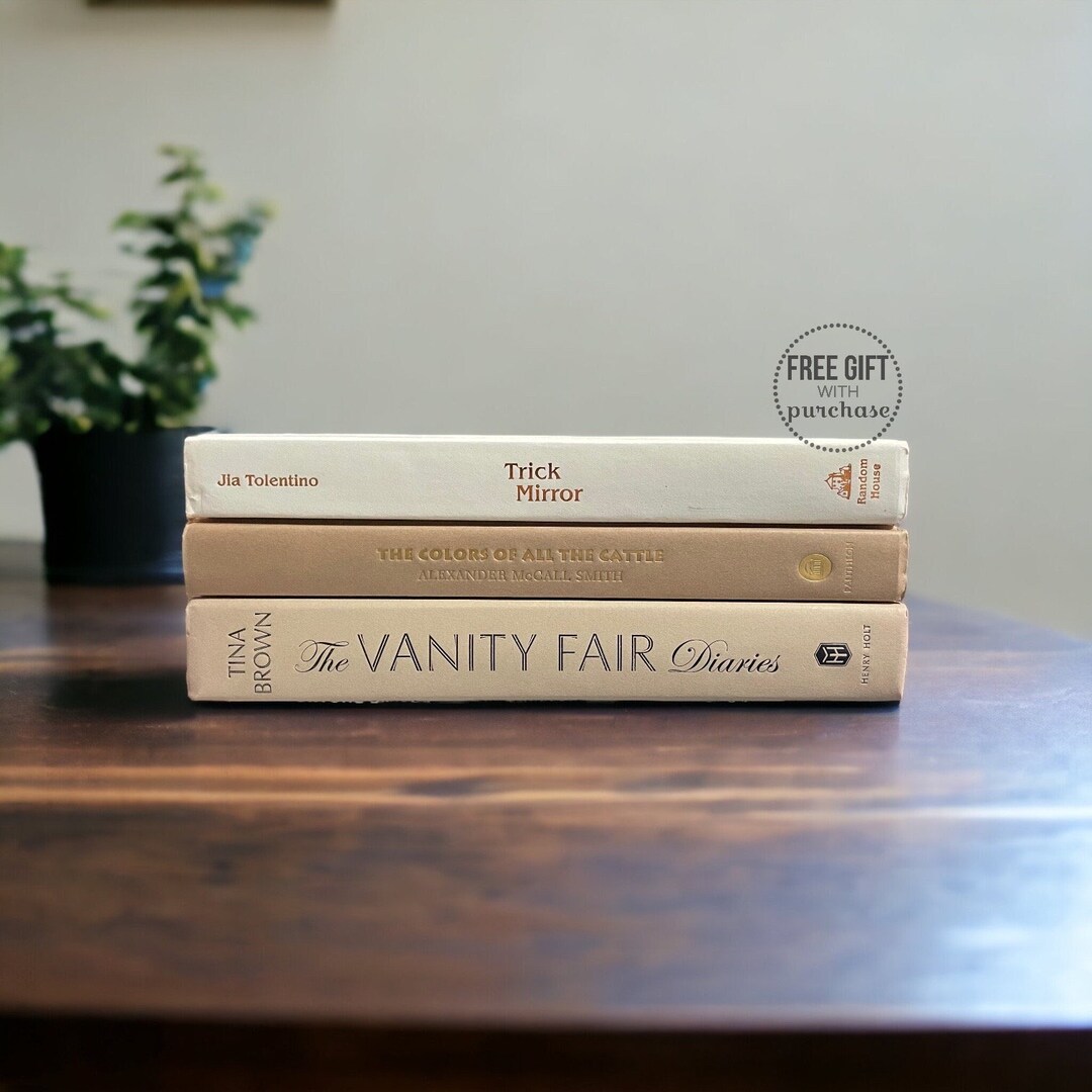 Decorative Neutral Books for Decor - Coffee Table Books by Color ...