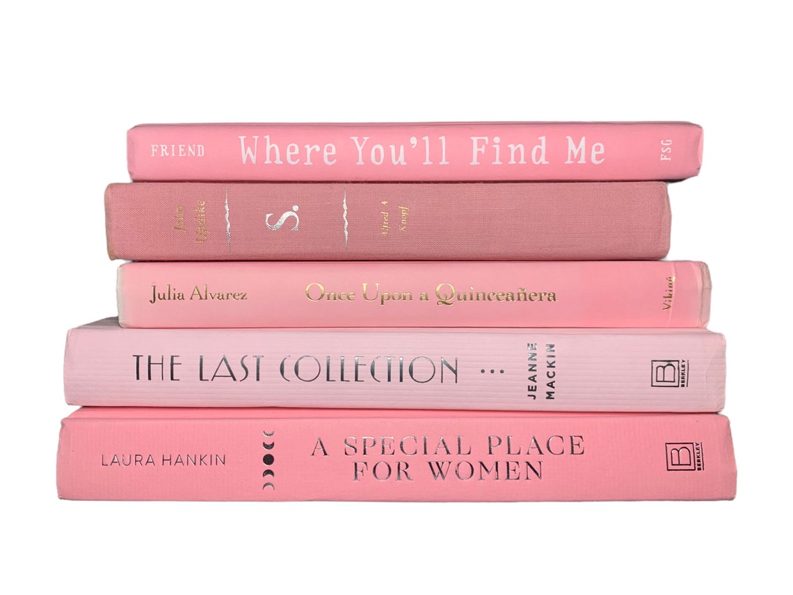 Pastel Pink Decorative Book Bundle Light Pink Decor Books - Etsy