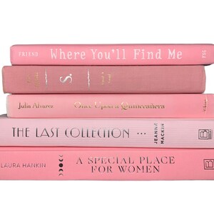 Pastel Pink Decorative Book Bundle Light Pink Decor Books - Etsy