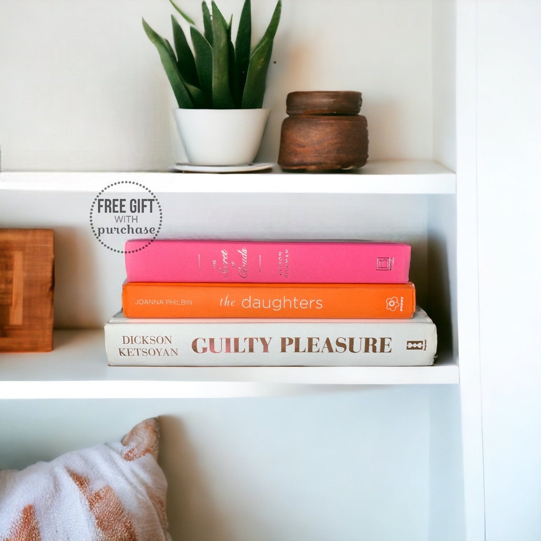 Book Stack by Color Scheme Aesthetic Books for Shelves Decorative ...