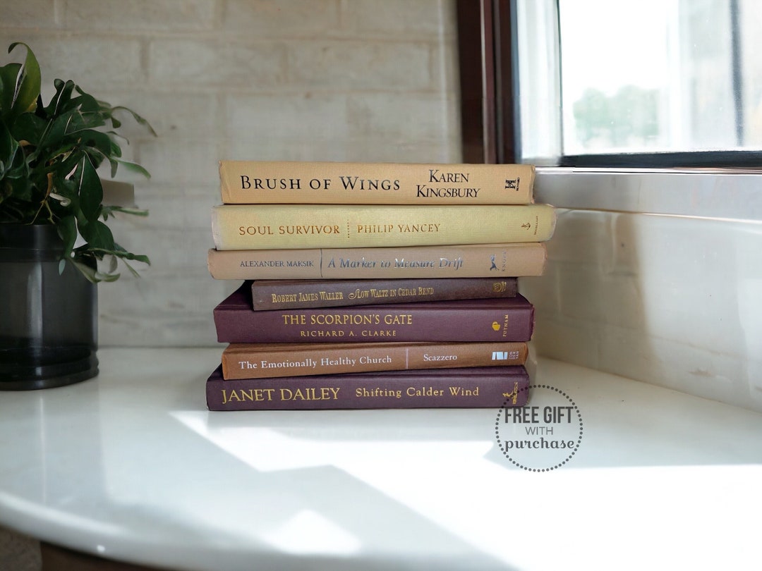 Bundle of Books for Home Decor Display - Traditional Decor for Console ...