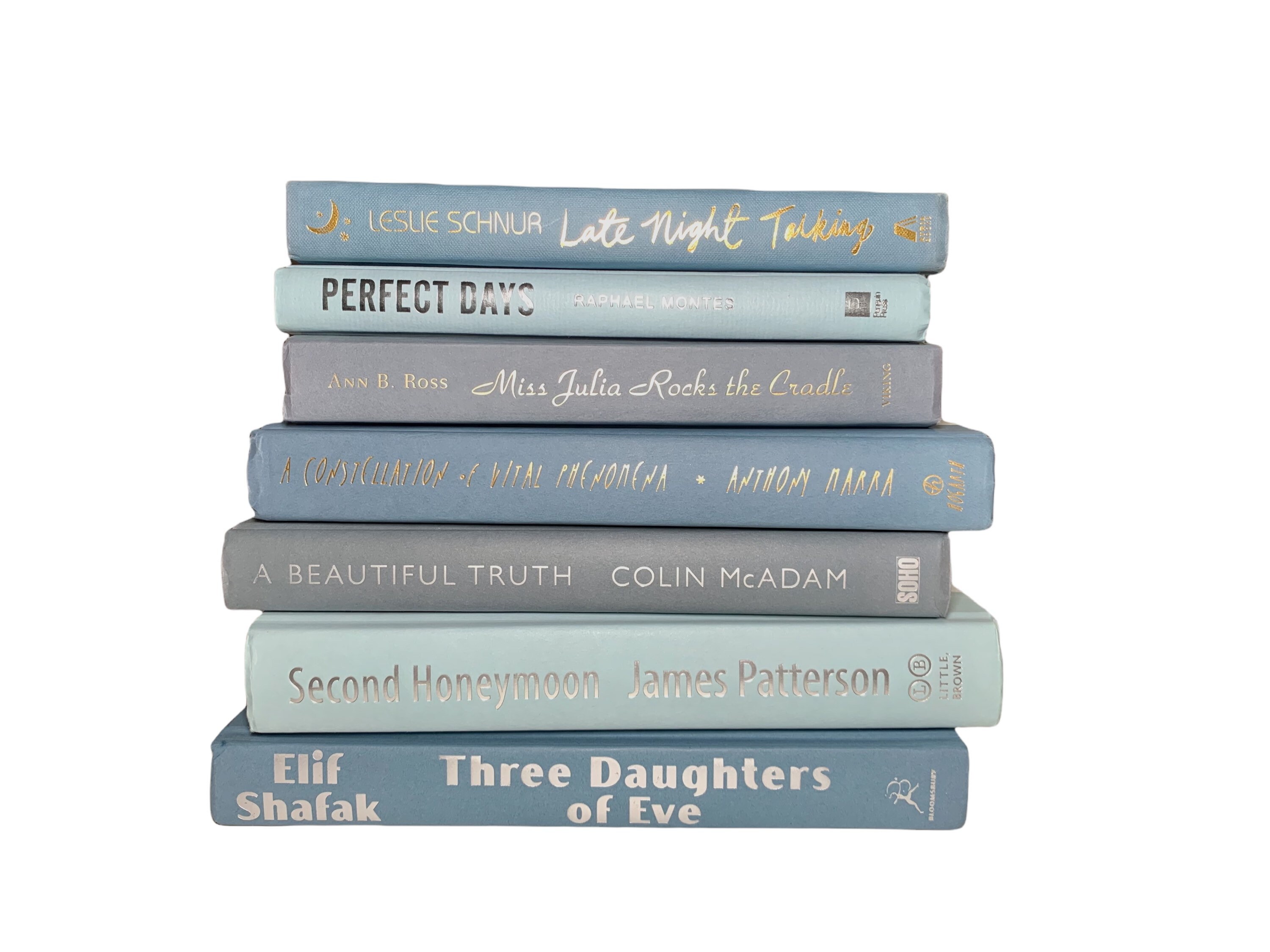 Stack of Blue Books for Modern Farmhouse Decor Blue Home - Etsy