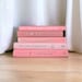 Pastel Pink Decorative Book Bundle - Light Pink Decor Books for Shelf ...